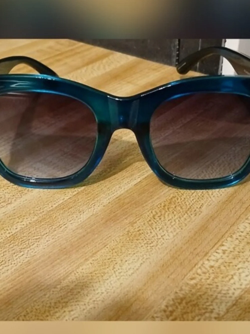 Kurt Geiger | Accessories | Kurt Geiger Teal Square Frame Sunglasses ...
